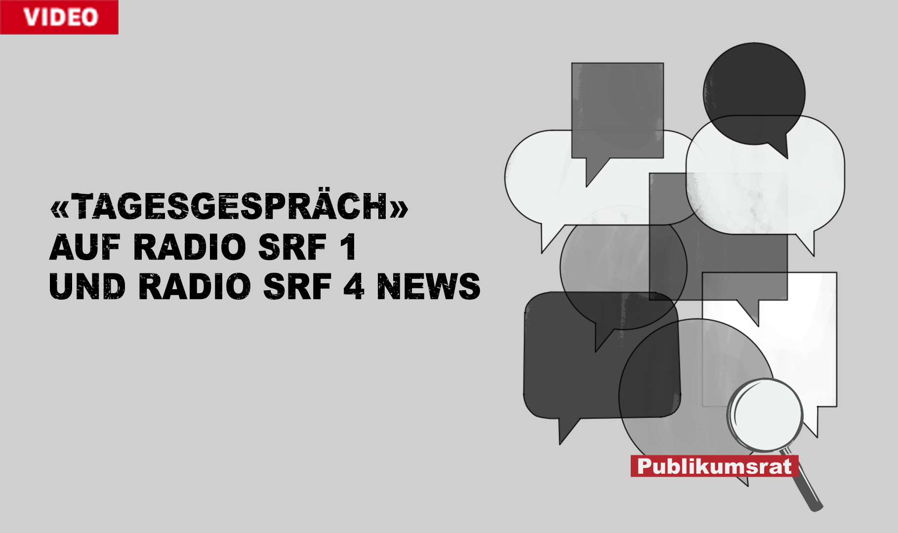 Im Fokus des Publikumsrats: «Tagesgespräch» auf Radio SRF 1 und Radio ...